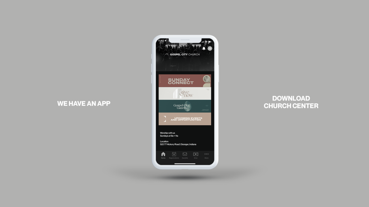 Church Center App | Gospel City Church